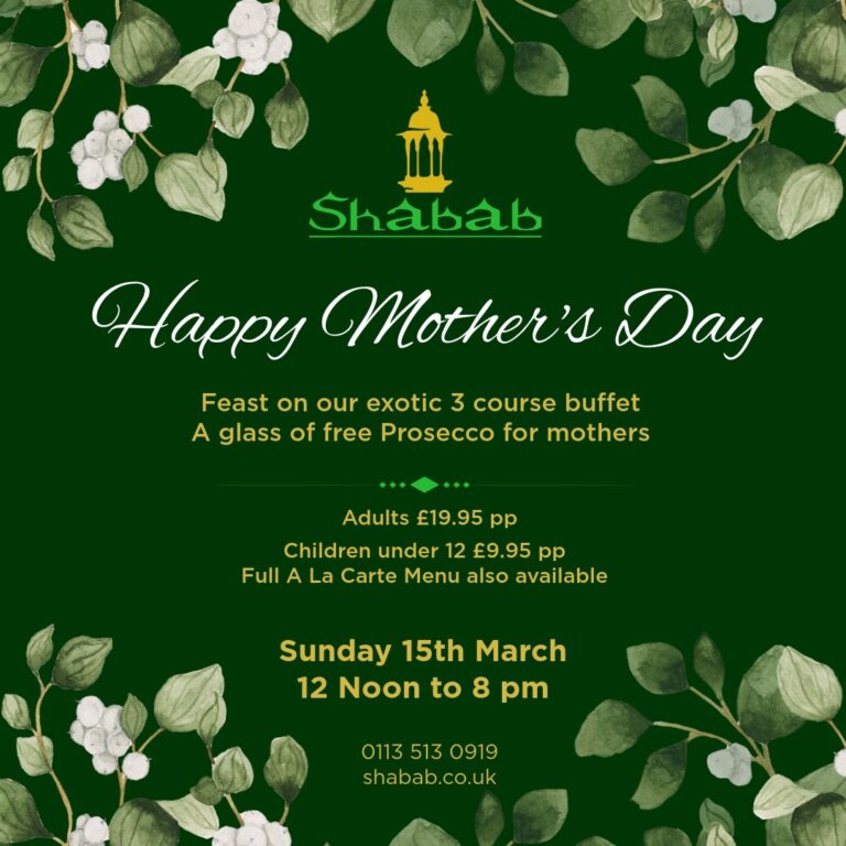Shabab | South Asian | Indian & Pakistani Restaurant Leeds